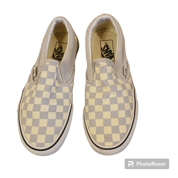 Vans | Shoes | Vans Gray Checkerboard Classic Sneaker Size Mens 55 ...